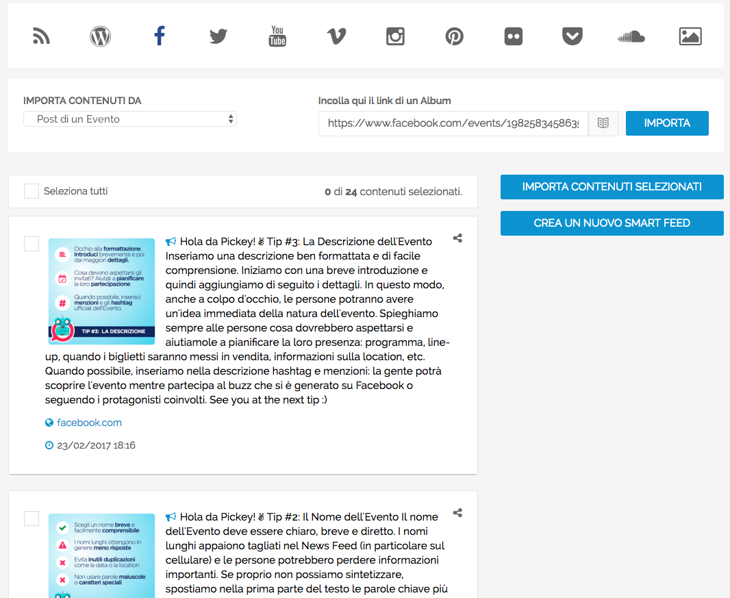 Programmare e pubblicare negli Eventi Facebook [ Nuova Release ] - PostPickr